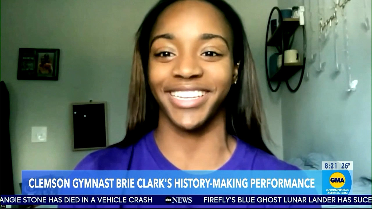 Brie Clark Appears on Good Morning America - Clemson University Athletics
