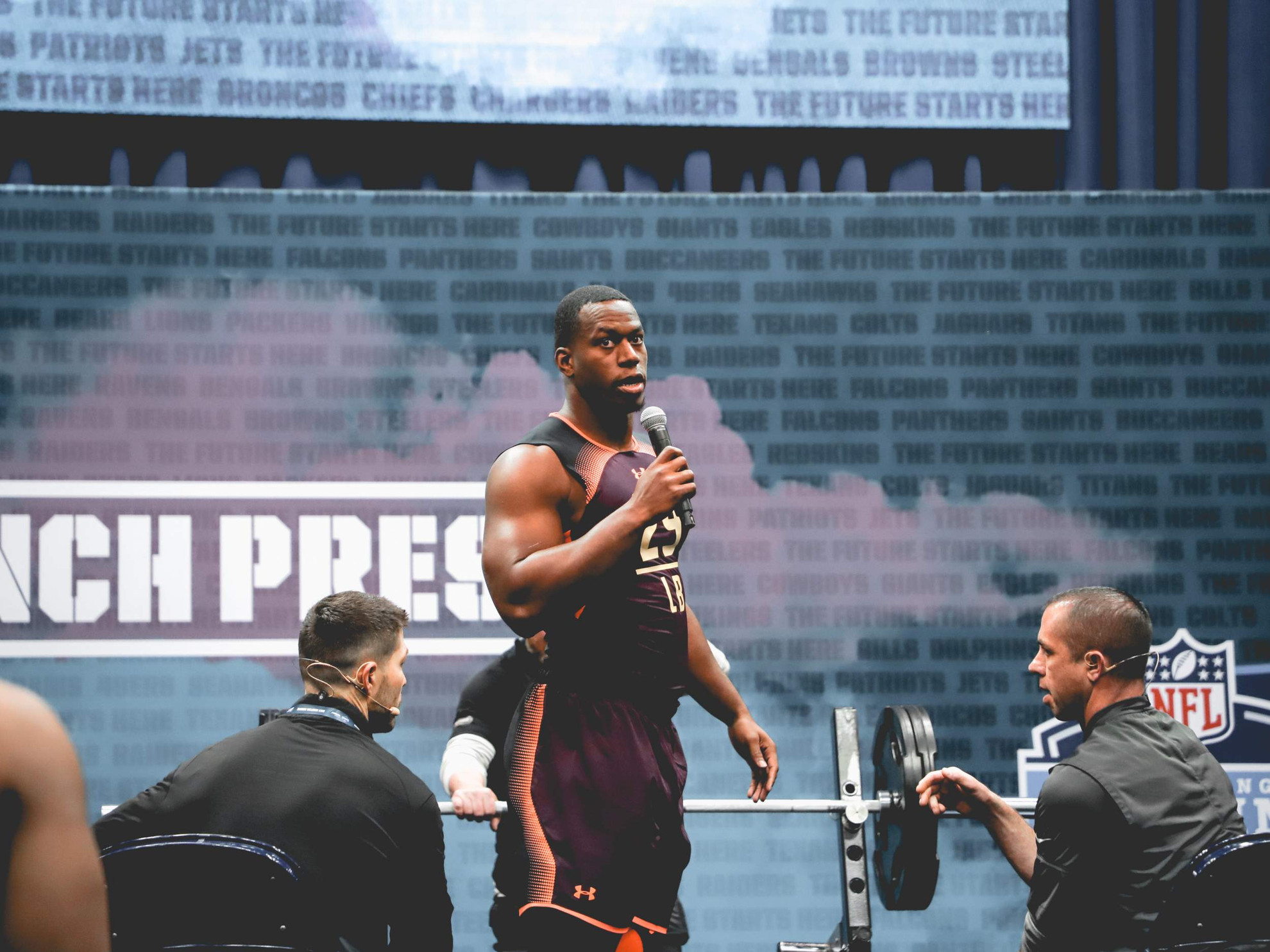 Tre Lamar at the NFL Combine - Clemson University Athletics