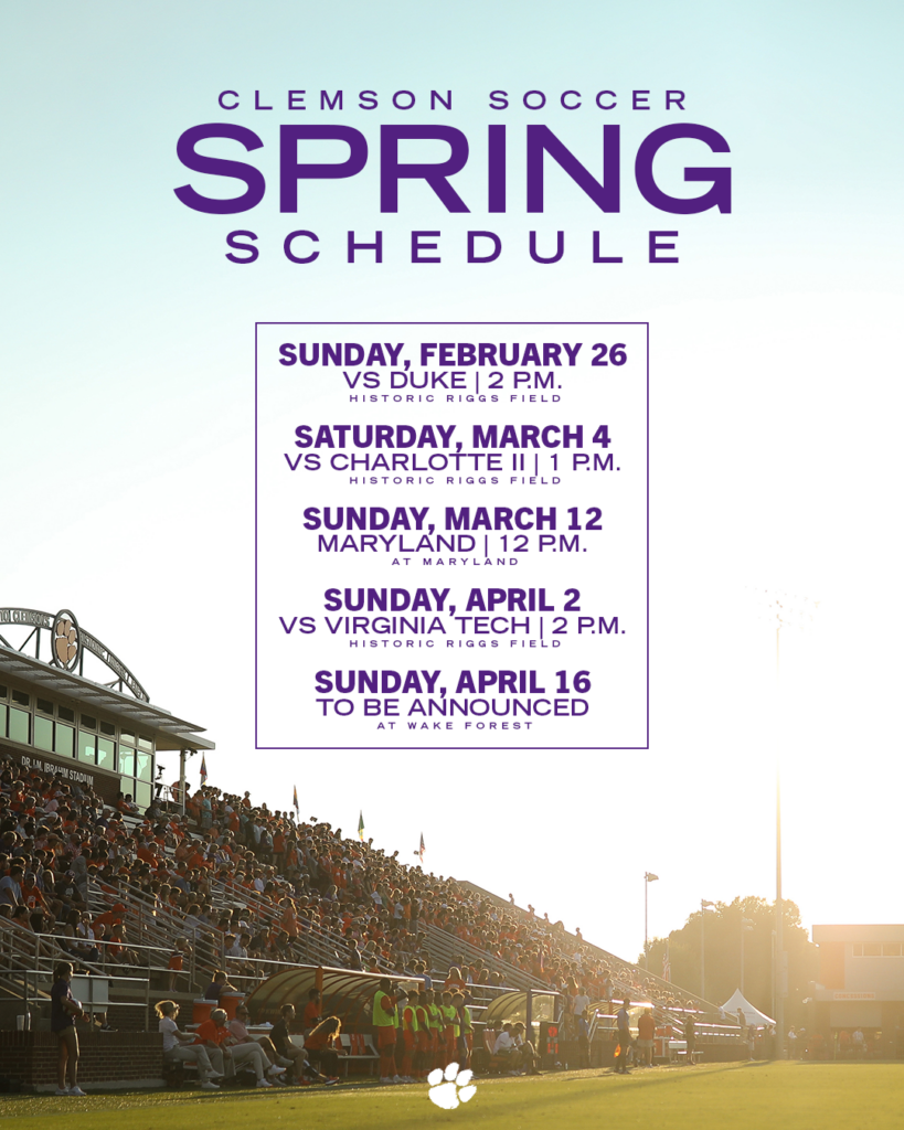 Clemson United Announces Spring Schedule – Clemson Tigers Official ...