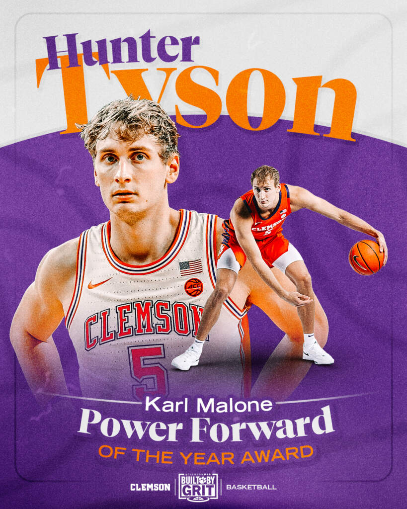 Hunter Tyson for ACC Player of the Year 🗳 – Clemson Tigers Official Athletics Site
