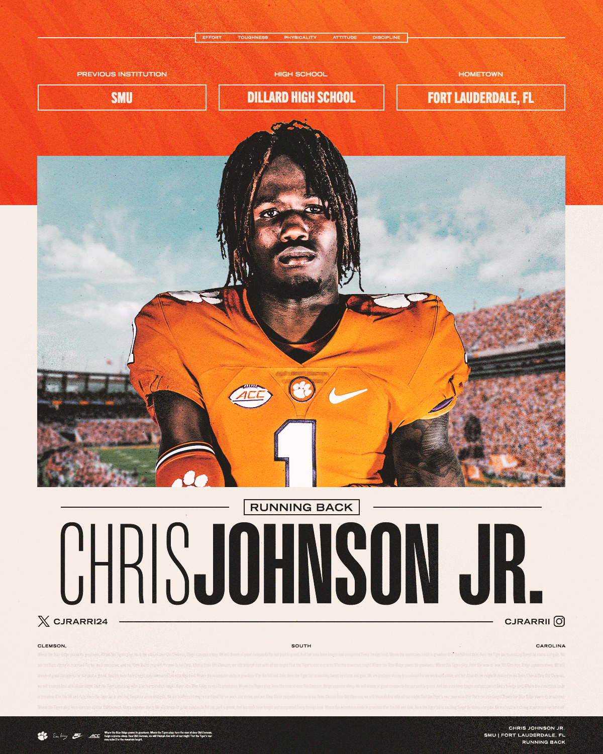 Chris Johnson Jr. – Clemson Tigers Official Athletics Site